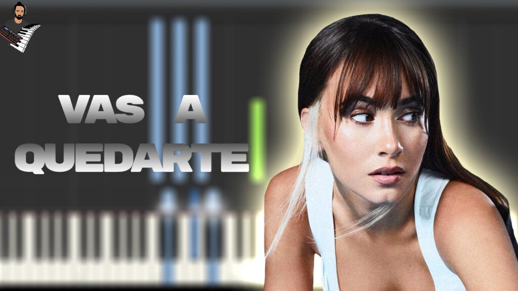 Aitana - Vas A Quedarte | Piano Tutorial + Partitura /Karaoke / MIDI