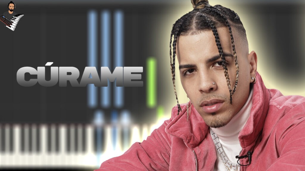 Rauw Alejandro - Cúrame | Instrumental Piano Tutorial / Partitura