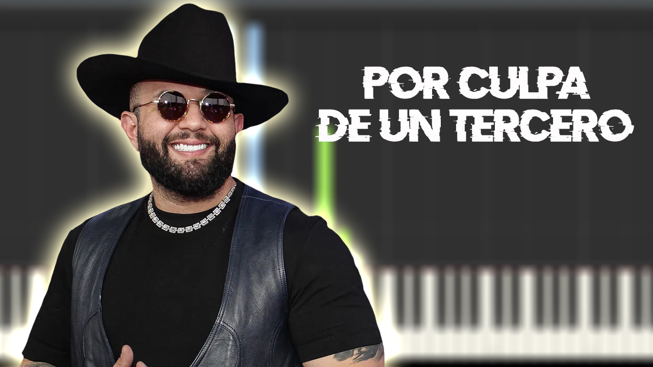 Carin León - Por culpa de un tercero | Instrumental Piano Tutorial