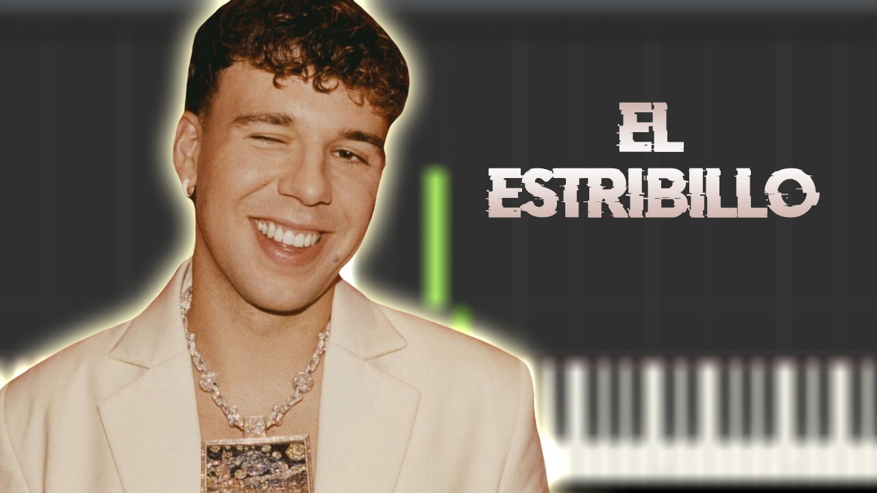 EL ESTRIBILLO - Quevedo | Instrumental Piano Tutorial / Partitura