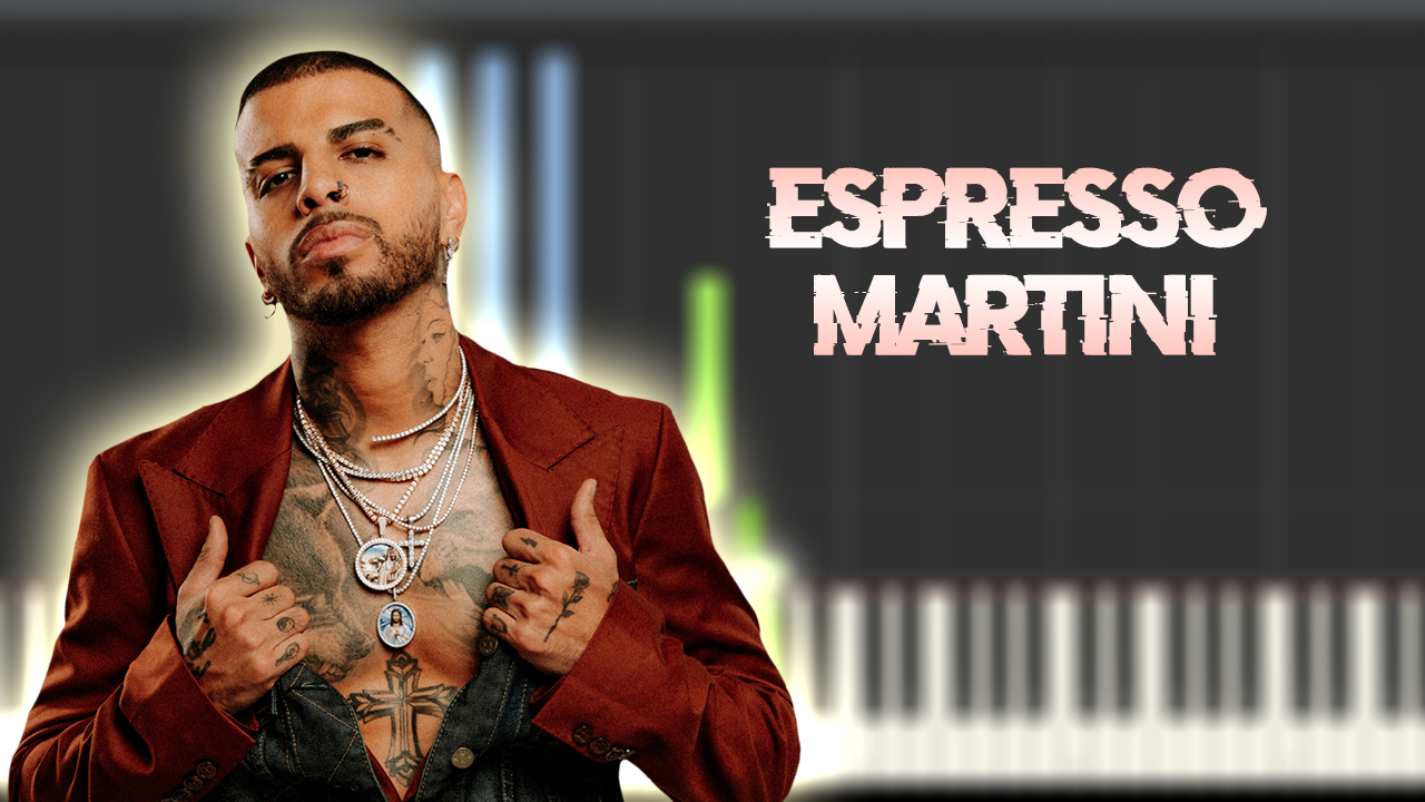 Rauw Alejandro - Espresso Martini | Instrumental Piano Tutorial