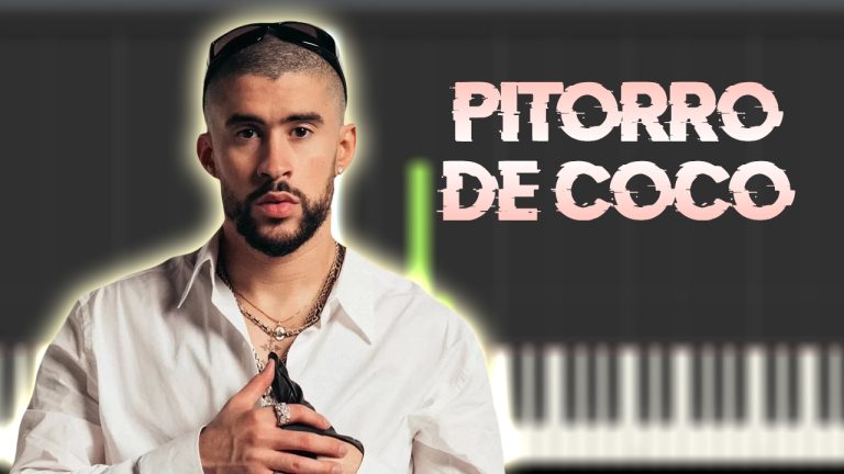 BAD BUNNY - PIToRRO DE COCO | Piano Tutorial / Partitura